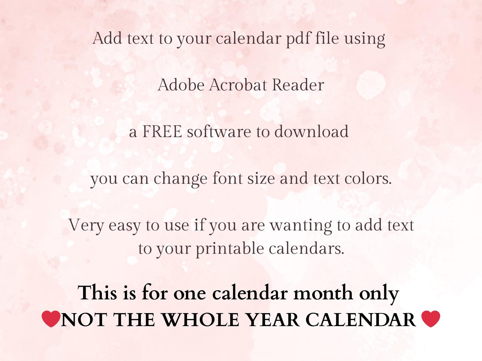 Editable January Calendar 2026, Printable Calendar W/ Happy New Year ...