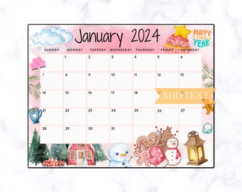 EDITABLE June 2024 Calendar Joyful Summer With Cute Gnomes, 58% OFF
