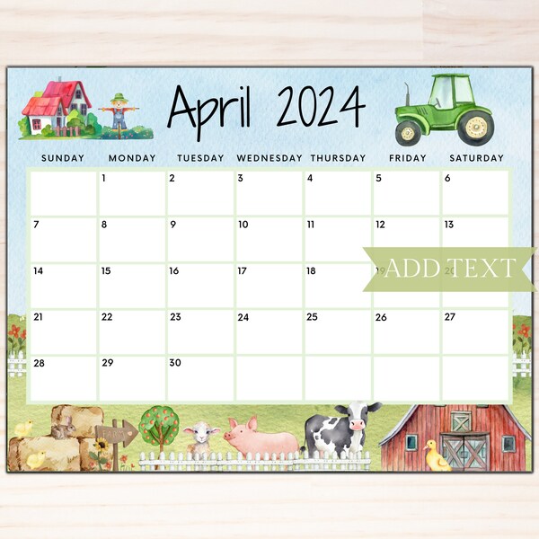 2024 Farm Calendar - Etsy