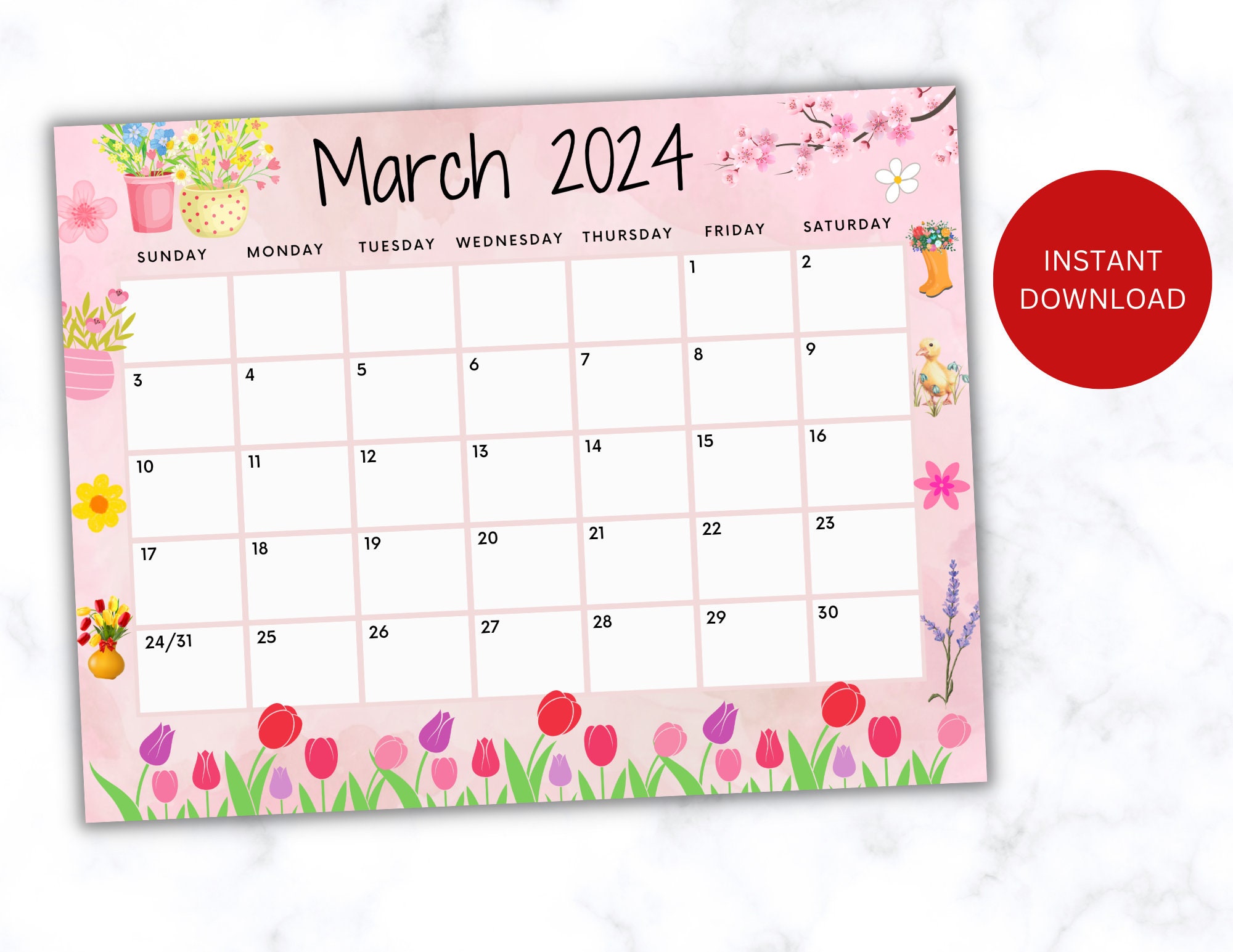 Printable 2024 And 2024 Calendar Printable Calendar 2024