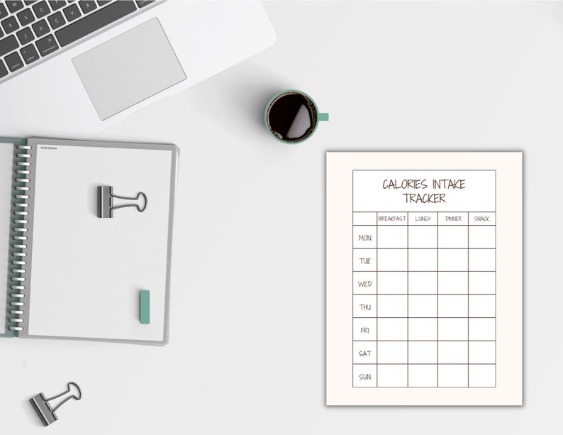 Printable Calorie Tracker Weight Loss Tracker Fitness - Etsy