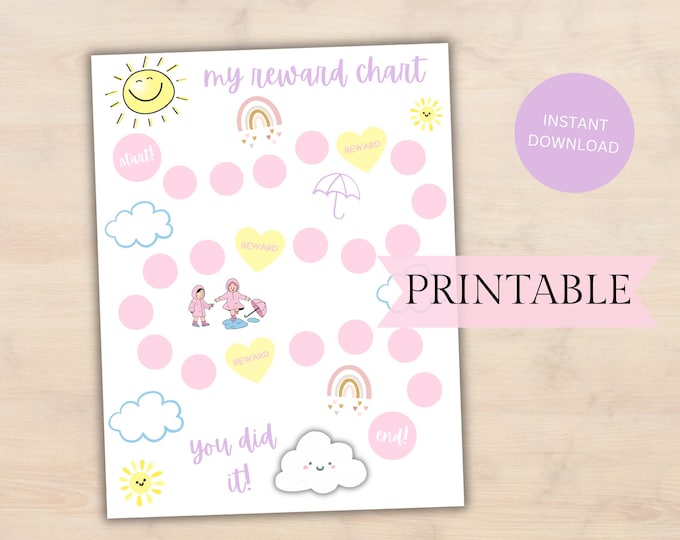 Editable Behavior Chart, Kids Weekly Routine Printable, Sunday & Monday ...