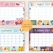 Editable School Schedule 2024-2025 From July to June Printable School ...