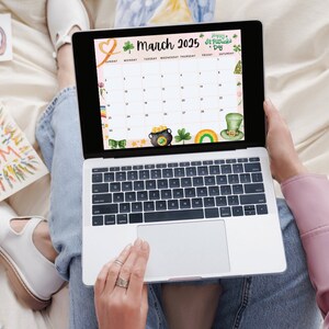 EDITABLE March 2025 Calendar, Printable Wall Calendar 2025, St Patricks ...