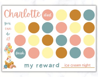 Editable Kids Chore Chart, Girl Reward Chart, Daily Chore Chart W/ Pink ...