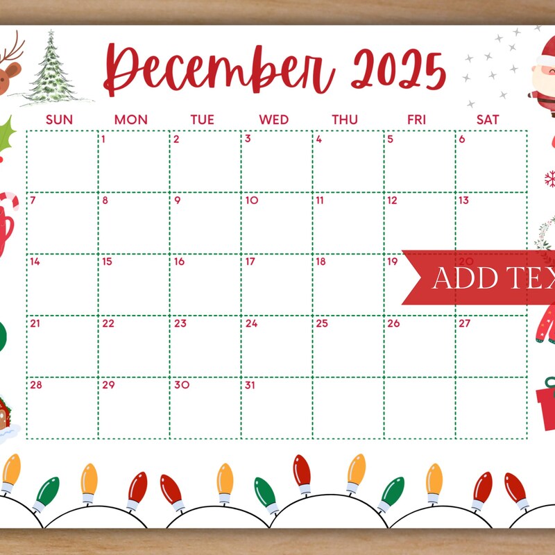 December Calendar - Etsy