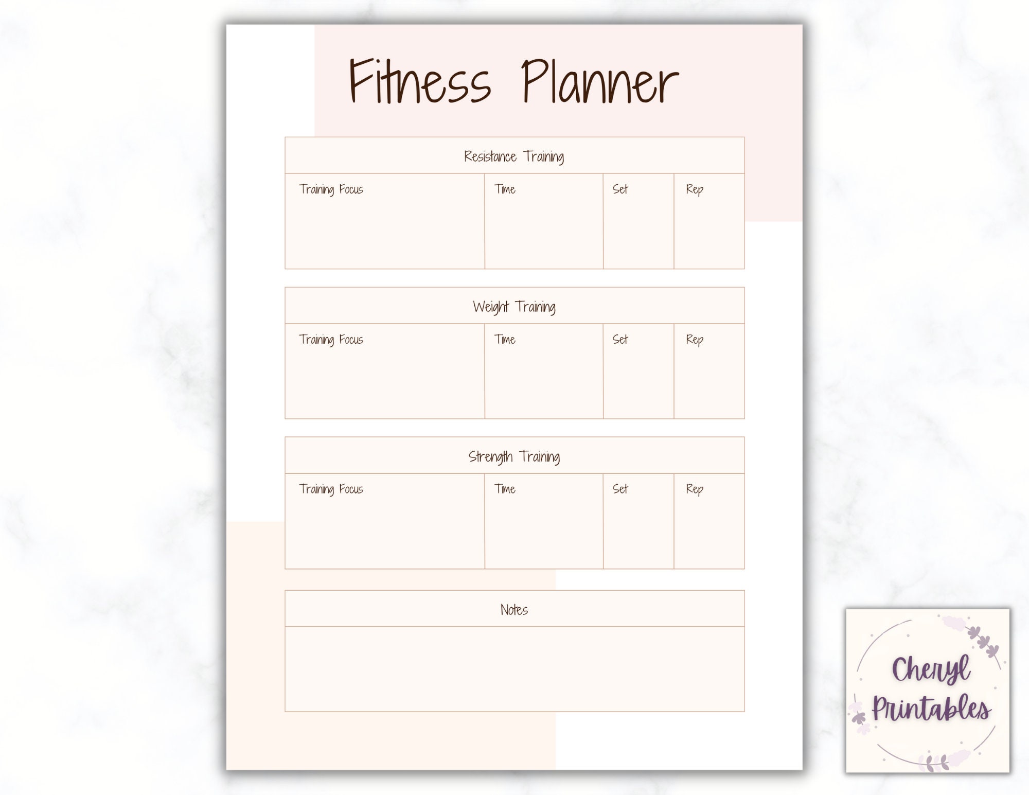 Printable Fitness Planner, Weight Loss Tracker, Fitness Tracker, Weight ...