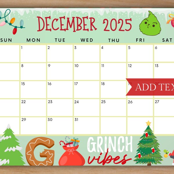 Grinch Calendars - Etsy