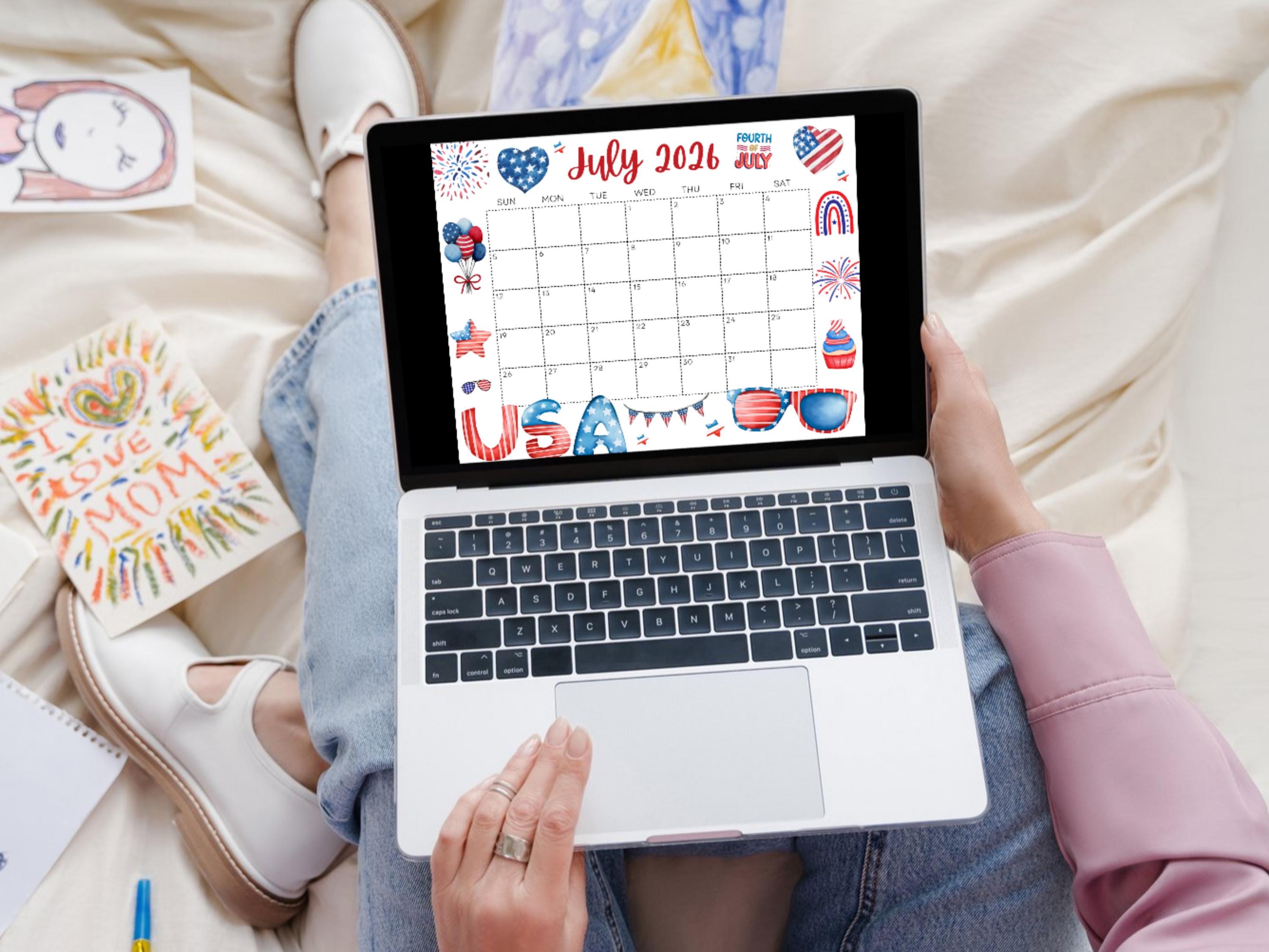 Editable School Calendar 2026-2027 From July to June- Printable Kids ...