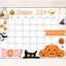 Editable October 2024 Calendar, Printable Calendar, 2024 School ...
