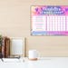 Editable Kids Tie Dye Chore Chart, Tie Dye Reward Chart, Weekly Chore ...