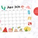 EDITABLE June 2024 Calendar, Printable Summer Calendar W/ Beach Ball ...