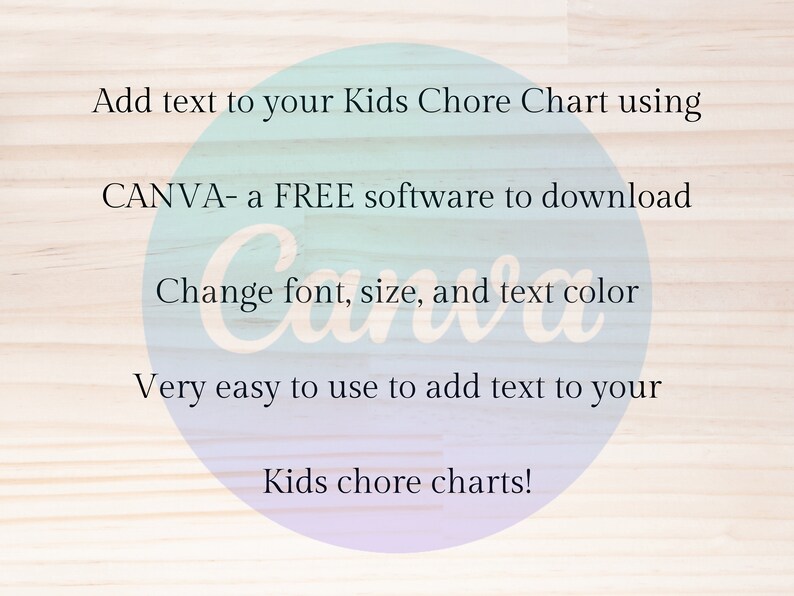Editable Kids Chore Chart Tie Dye Colors, Kids Tie Dye Reward Chart ...