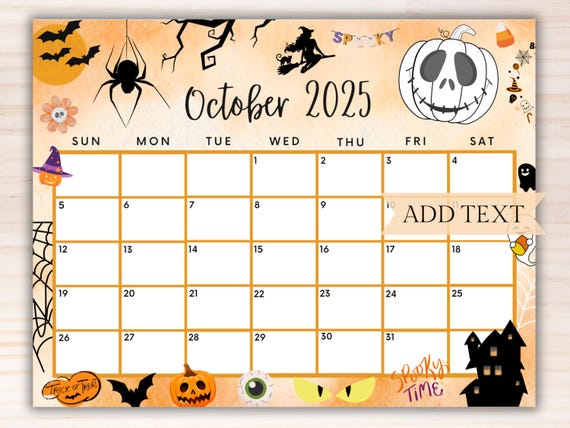 Pumpkins October Calendar
