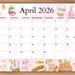 EDITABLE April 2026 Calendar, Printable PINK Easter Calendar W/ Easter ...