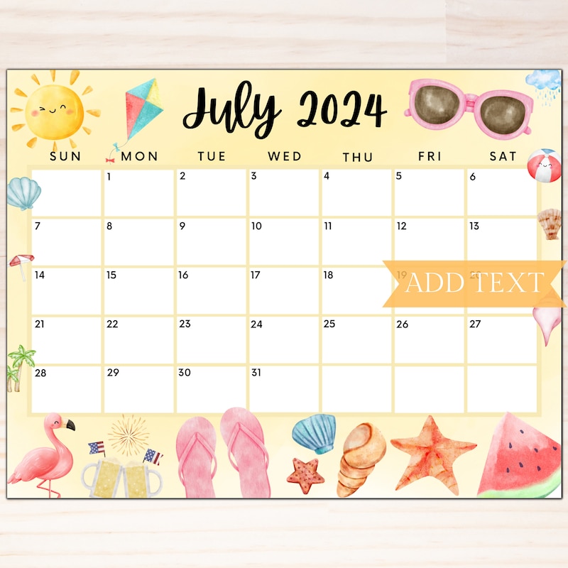 Summer 2024 Calendar - Etsy