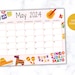 EDITABLE May 2024 Calendar, Printable Cute Pink Cinco De Mayo Calendar ...
