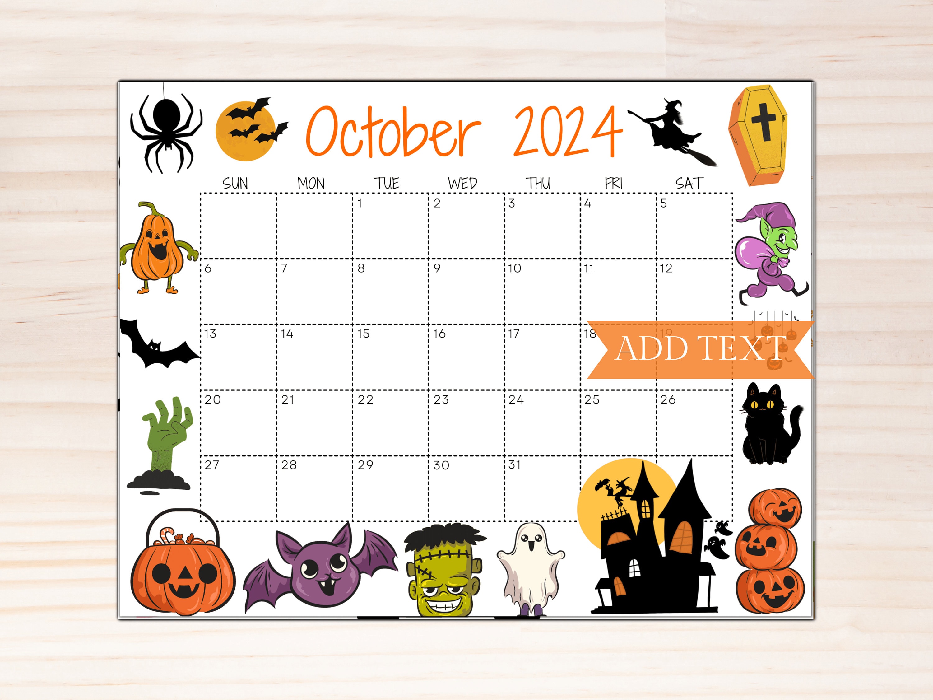 EDITABLE October 2024 Calendar, Happy Spooky Halloween, 53% OFF EDITABLE October 2024 Calendar, Happy Spooky Halloween, 53% OFF