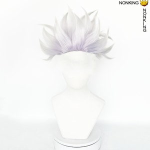 Anime Gojo Satoru Hair Cosplay Anime Manga Cosplay Wigs Halloween Gift ...