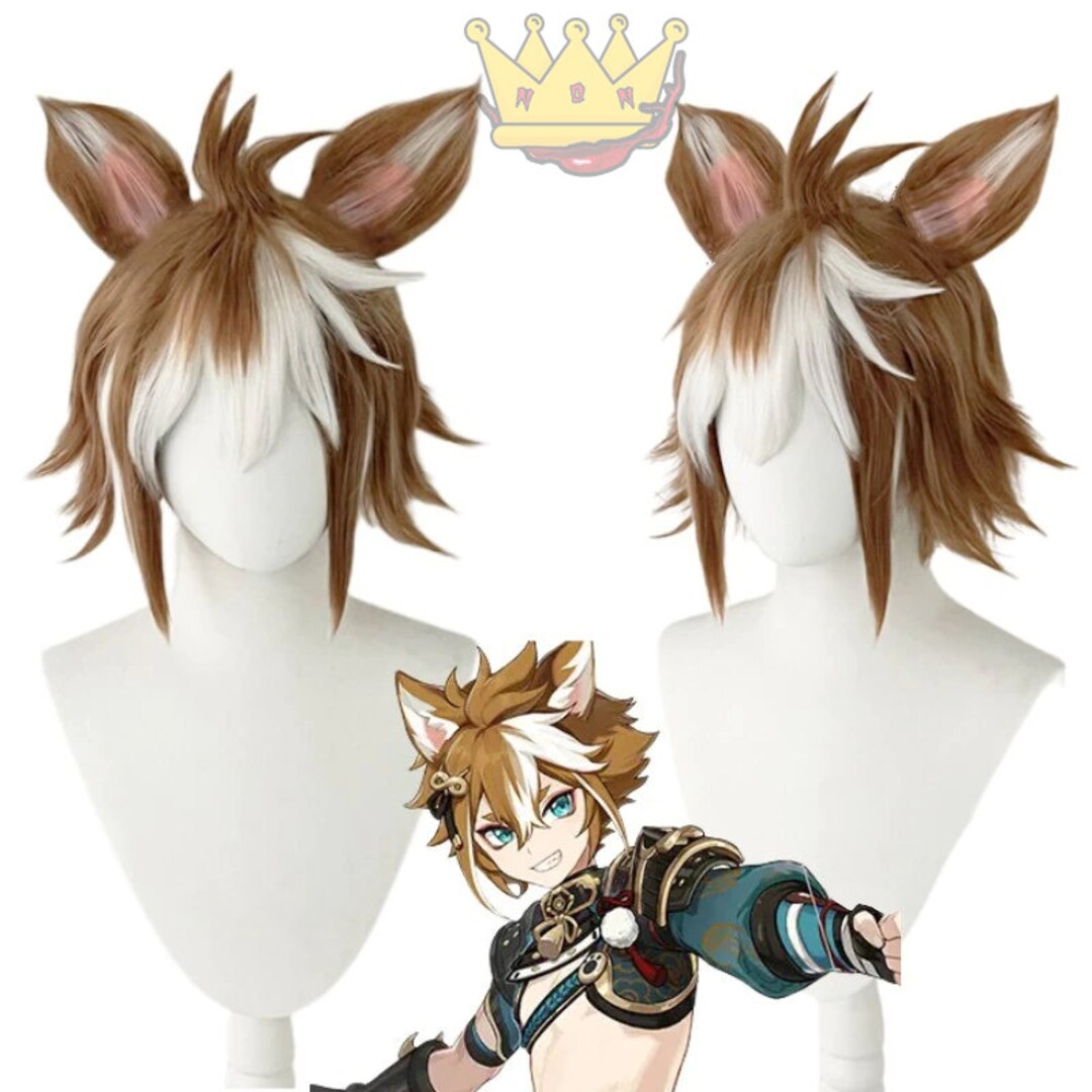 Gorou Hair Cosplay, Genshin Impact Cosplay Wigs, Game Cosplay ...