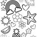 Printable Hello Summer Coloring Pages - Coloring Pages to Download - Etsy
