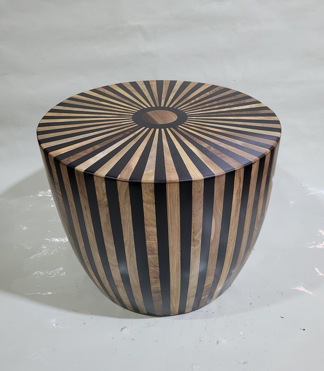 Handmade Stunning Round Table, Unique Wood Piece of Art Side Table ...