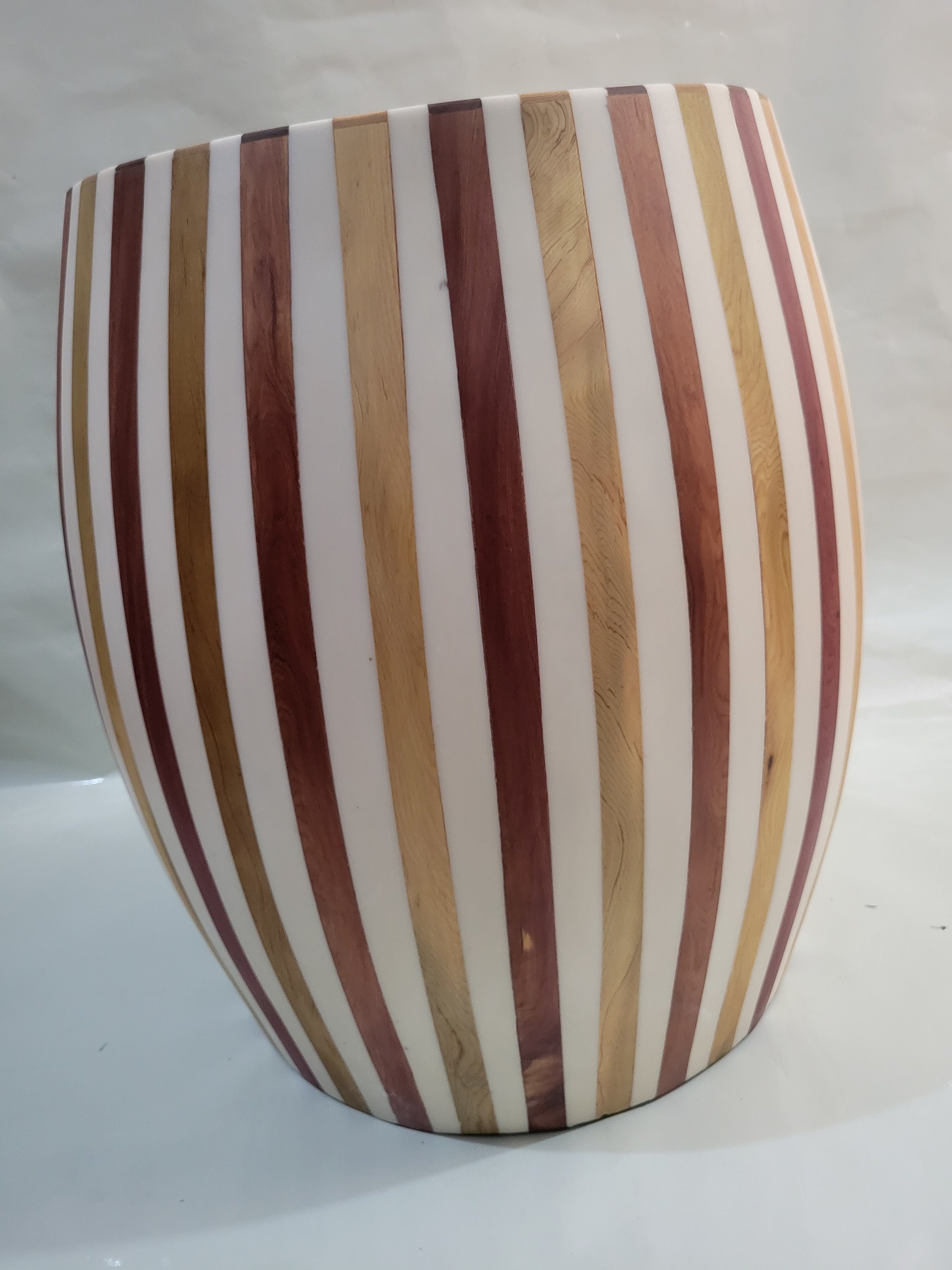 Stunning Handmade Cedar Round End Table Art Unique Piece of - Etsy