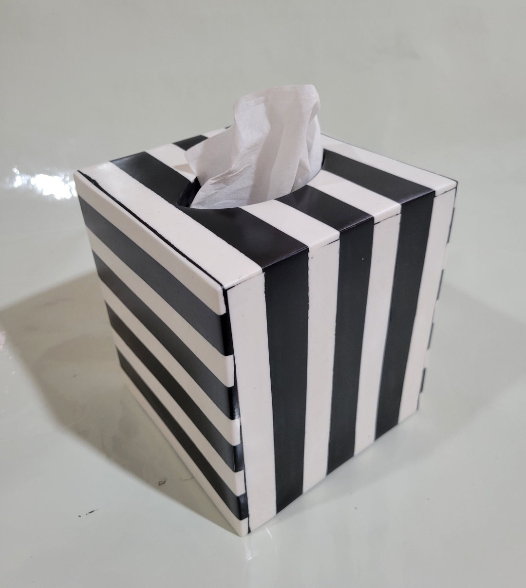 Tissue Box Cover Holder, Wooden Tissue Box Cover, Tissue Box Cover With ...