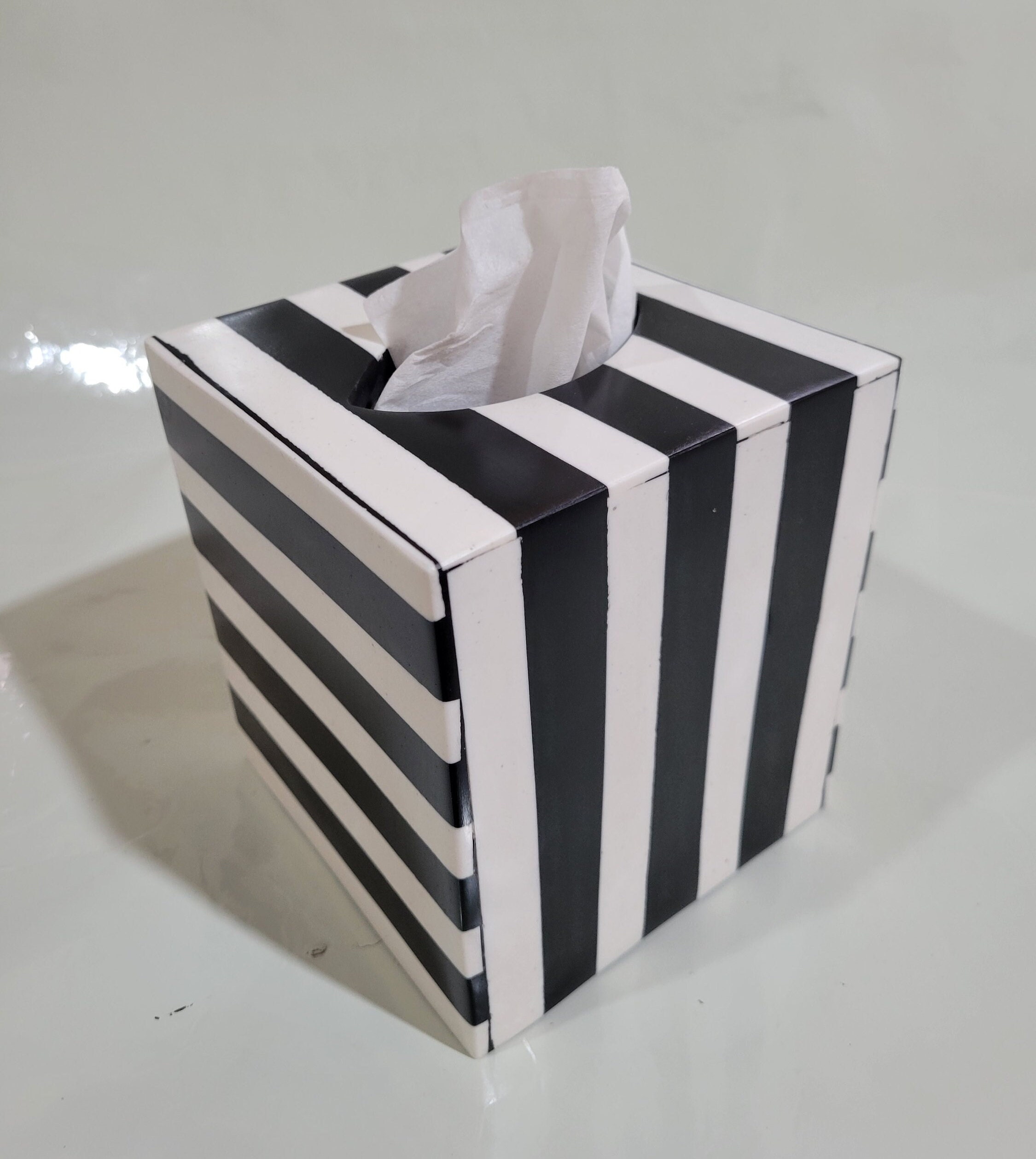 Tissue Box Cover Holder, Wooden Tissue Box Cover, Tissue Box Cover With ...