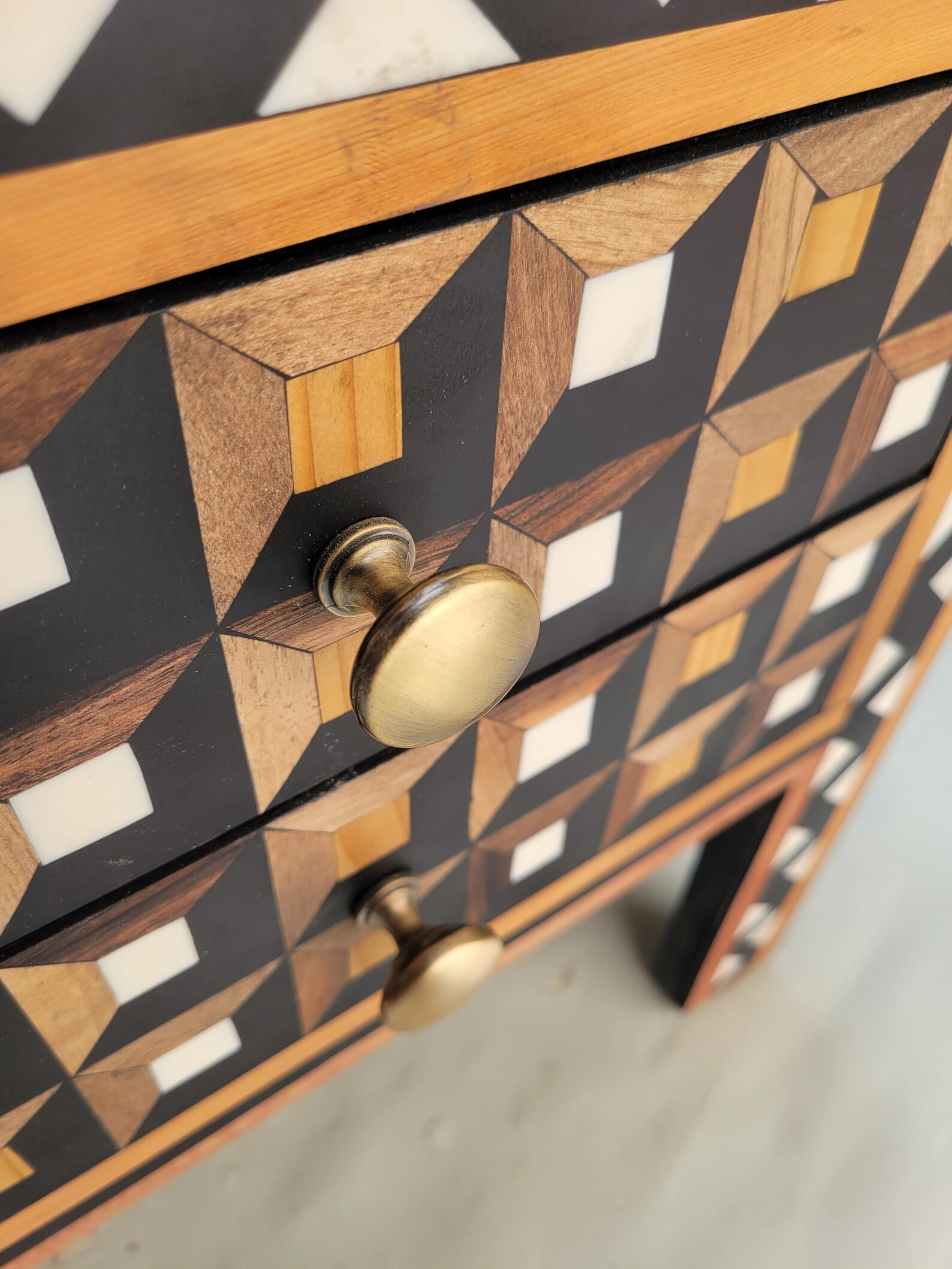 Modern Elegant Small Chest of Drawers Resin Inlaid Storage Unit - Etsy
