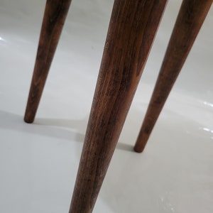 Three Tiered Tables Made of Walnut Wood and Resin. an Elegant Round ...