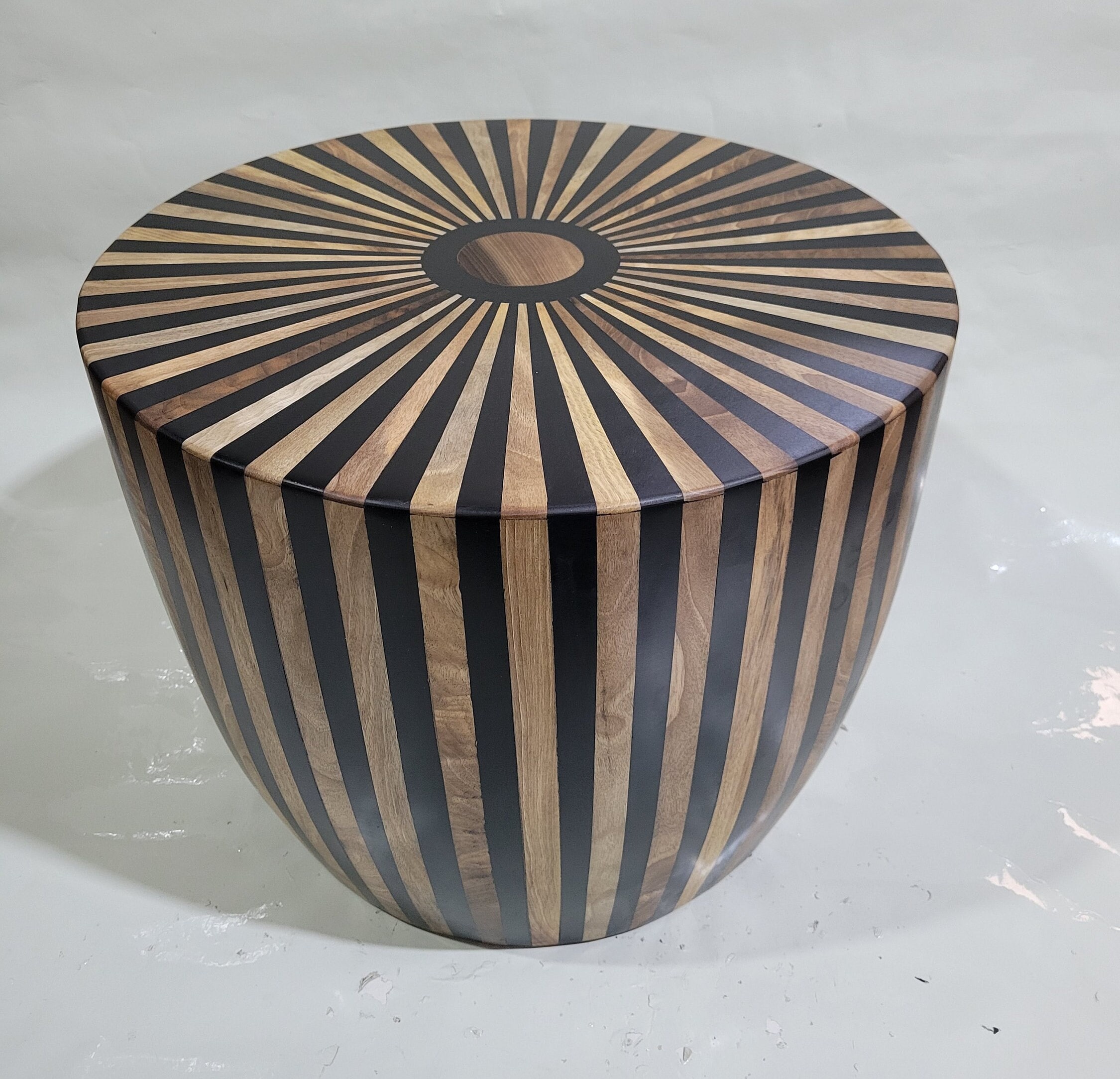 Handmade Stunning Round Table, Unique Wood Piece of Art Side Table ...