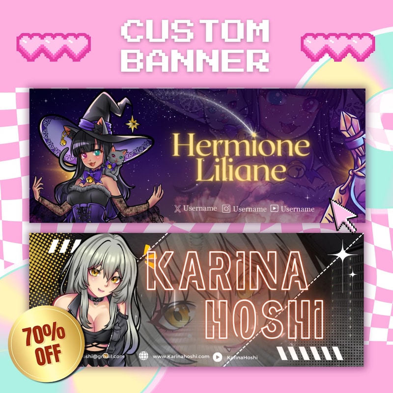 Cute Anime Banner - Etsy