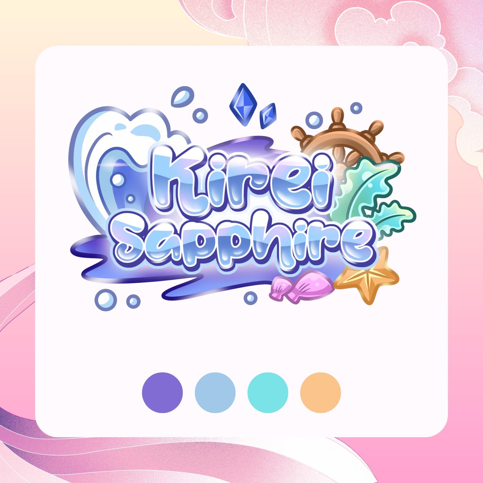 Custom Chibi Cute Animated Vtuber Logo for Your Vtuber, Animated Logo ...