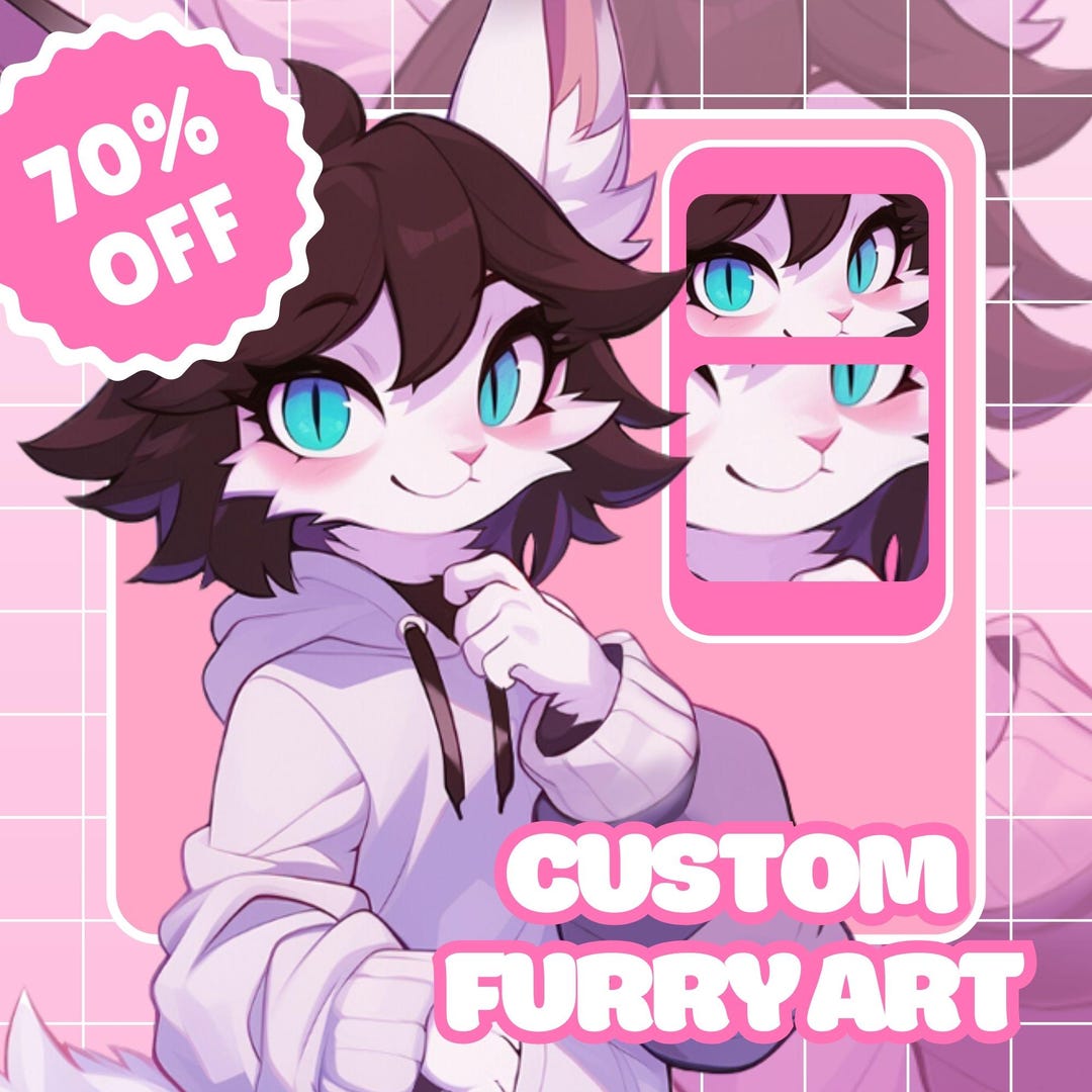 Furry Art Commission Custom Pfp/headshot Anime Furry Profile Picture ...