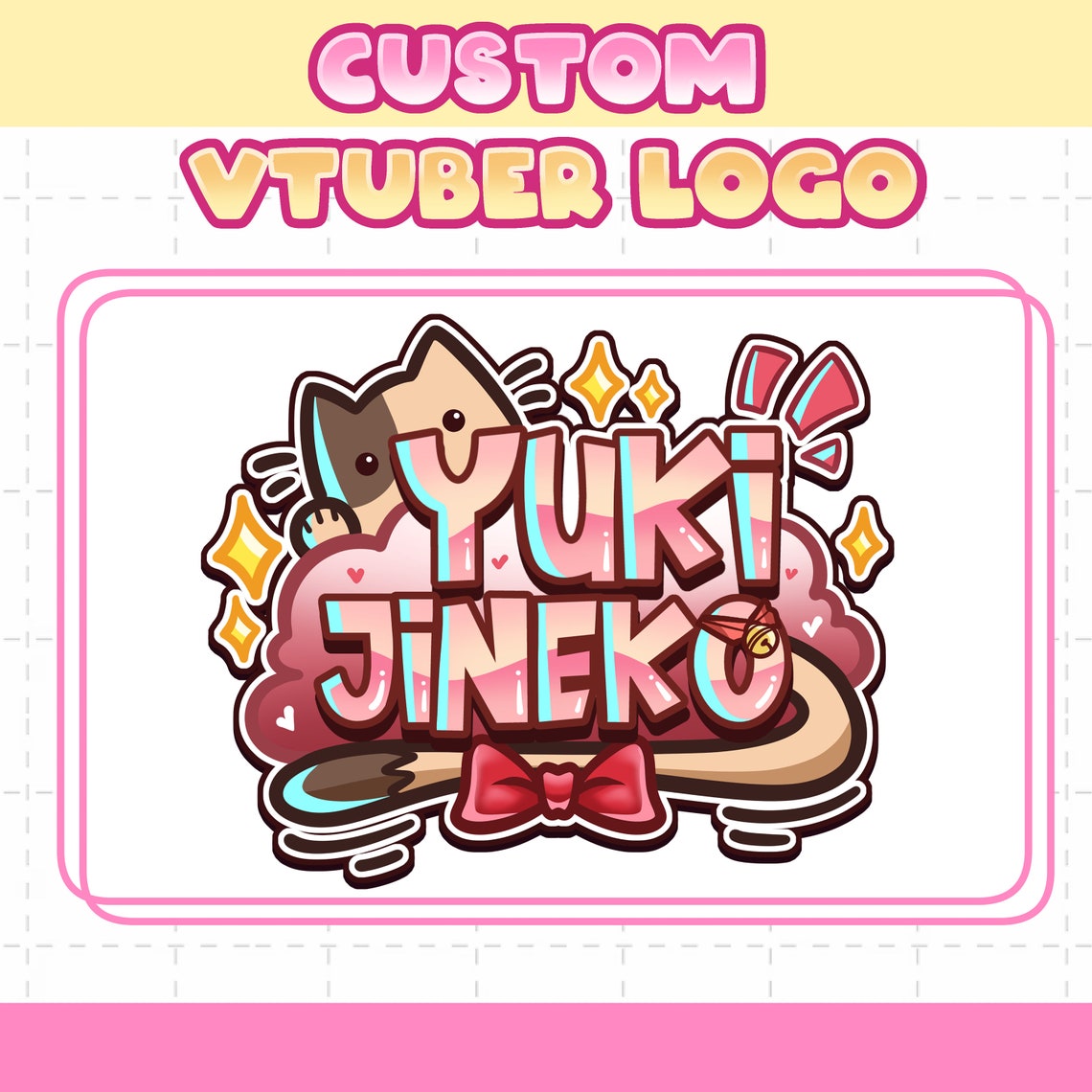 Custom Vtuber Logo Vtuber Custom Logo Logo Design - Etsy