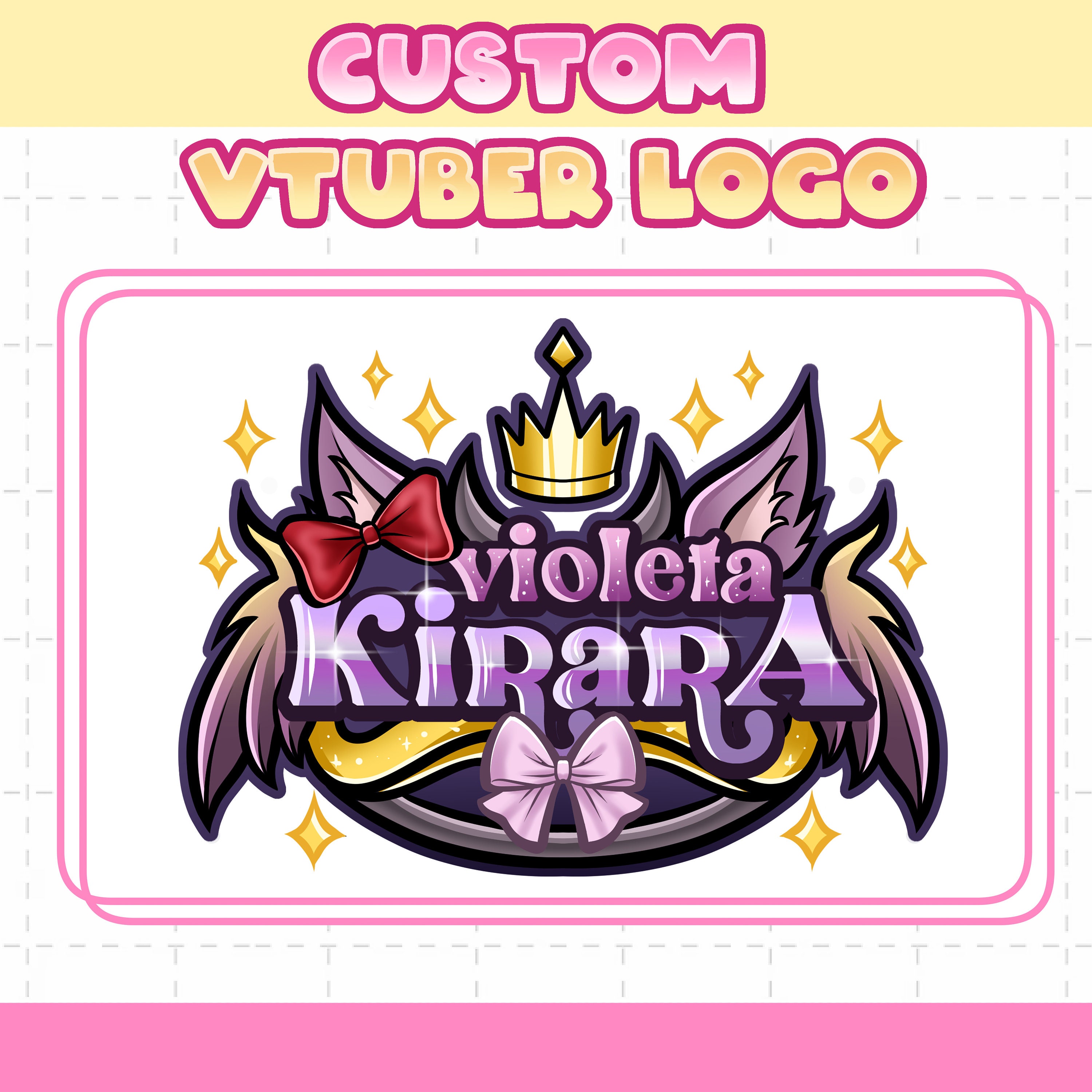 Custom Vtuber Logo Vtuber Custom Logo Logo Design - Etsy