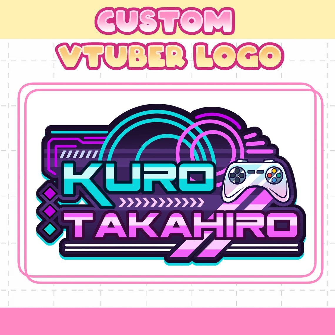 Custom Vtuber Logo Vtuber Custom Logo Logo Design - Etsy