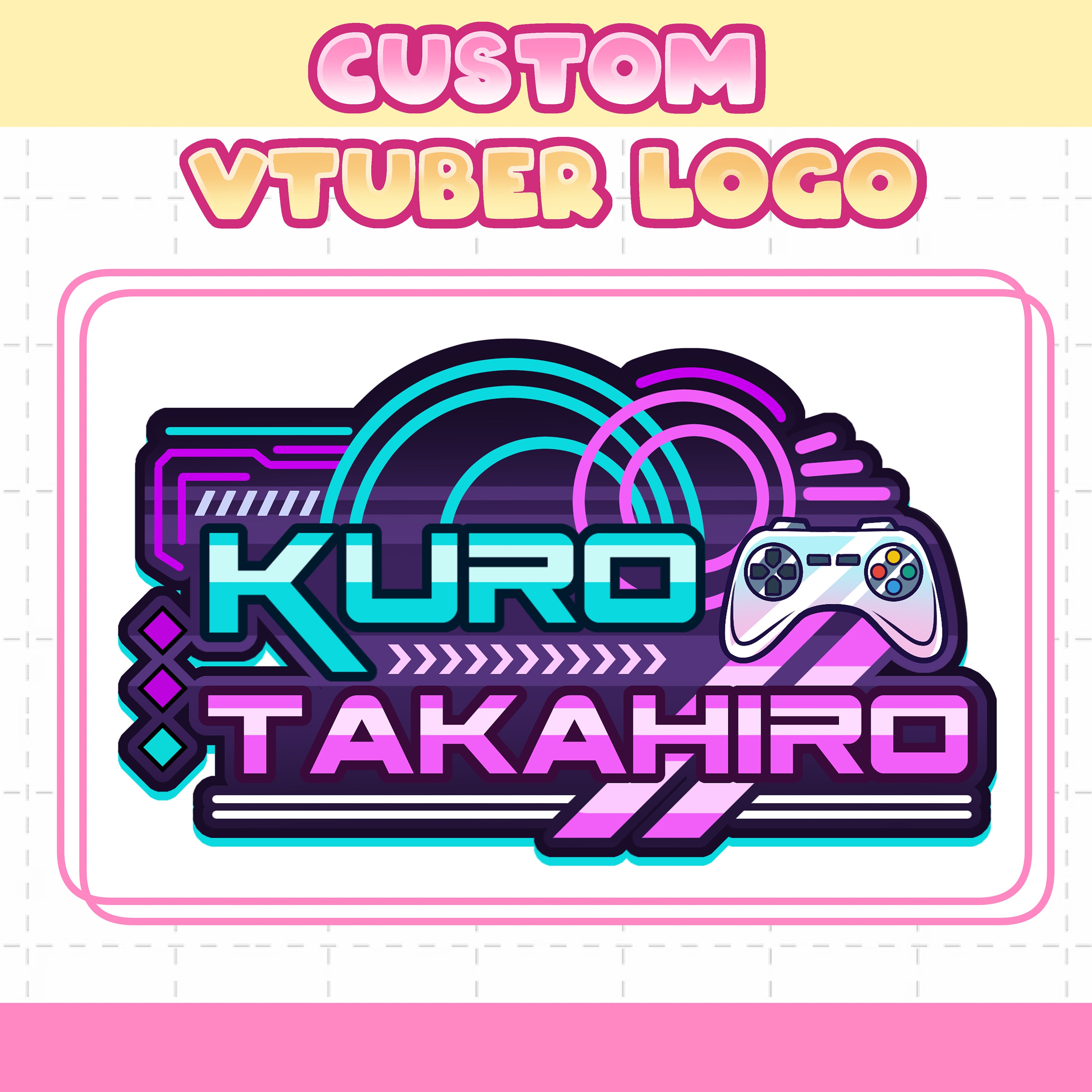 Custom Vtuber Logo Vtuber Custom Logo Logo Design - Etsy