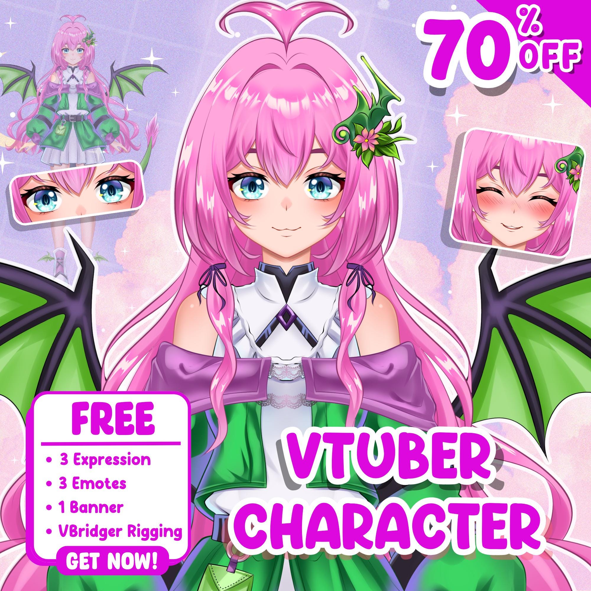 Custom Anime Vtuber Model | Live2d Commission - Etsy
