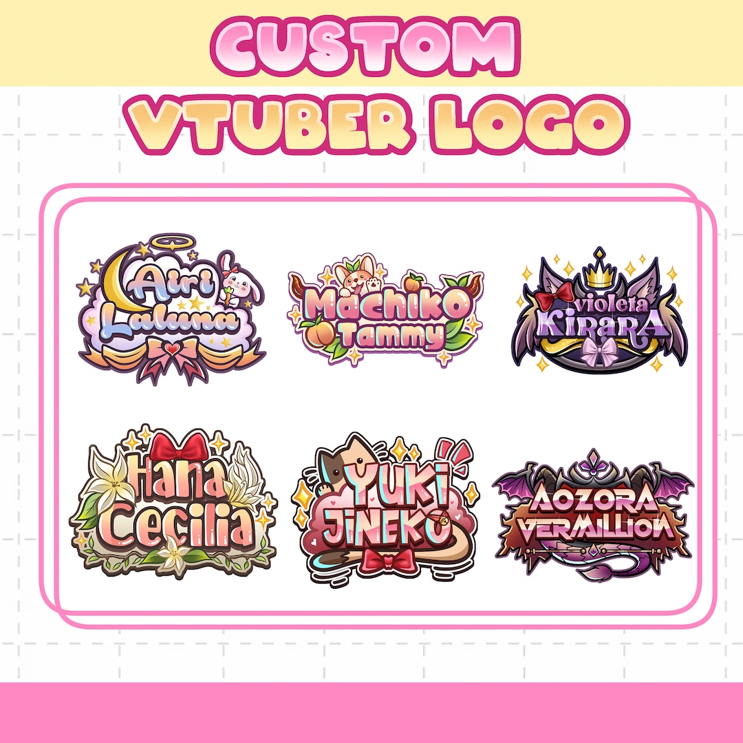Custom Vtuber Logo Vtuber Custom Logo Logo Design Pngtuber Logo ...