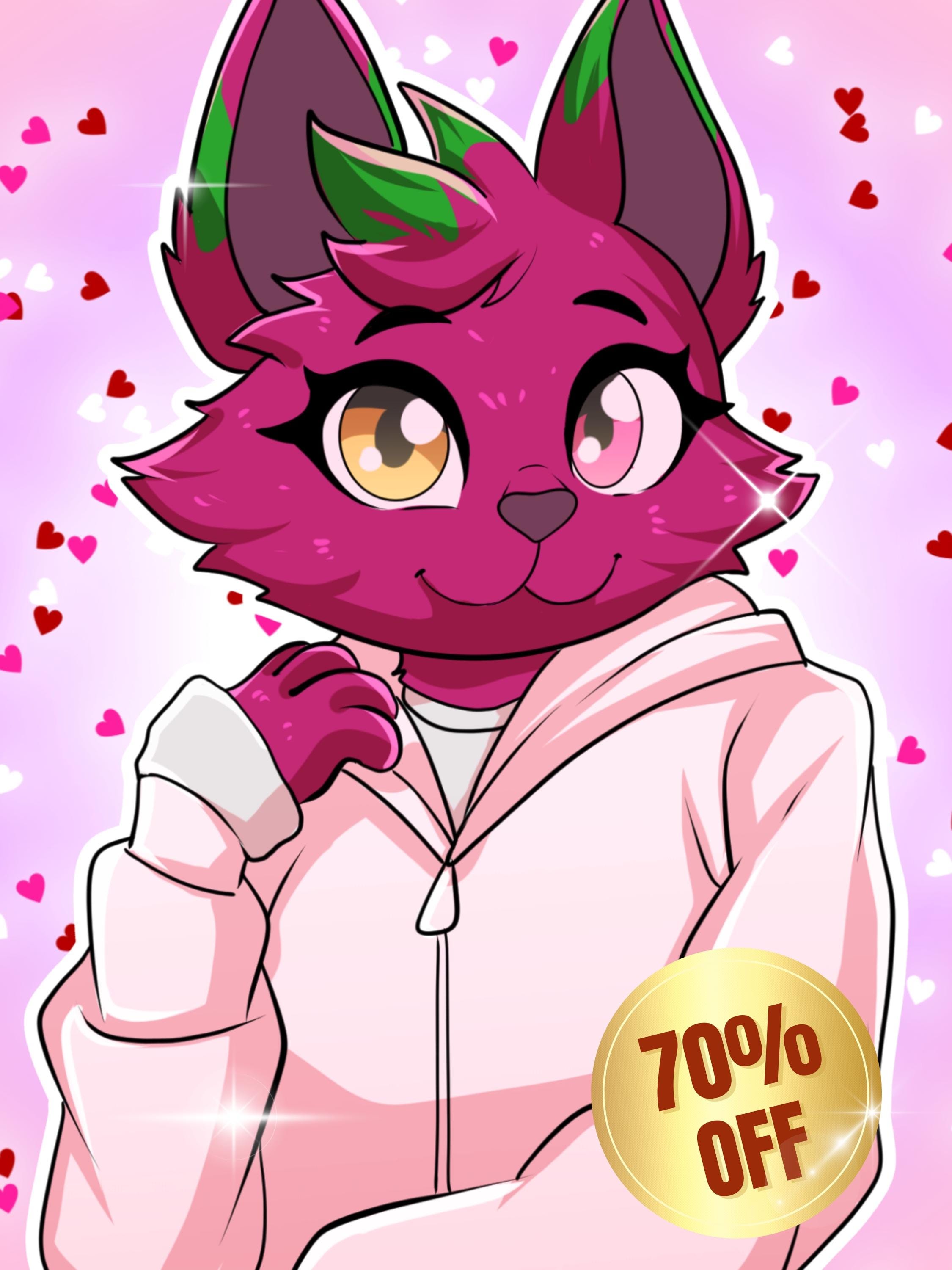 Custom Furry Art Illustration: Anthro Character Icon, Ref Sheet - Etsy