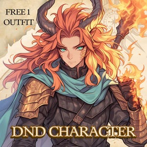 Custom Dnd Character Art, Fantasy Portrait Commission - Etsy