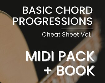 Music Theory: Basic Chord Progressions Cheat Sheet Vol. I MIDI - Etsy