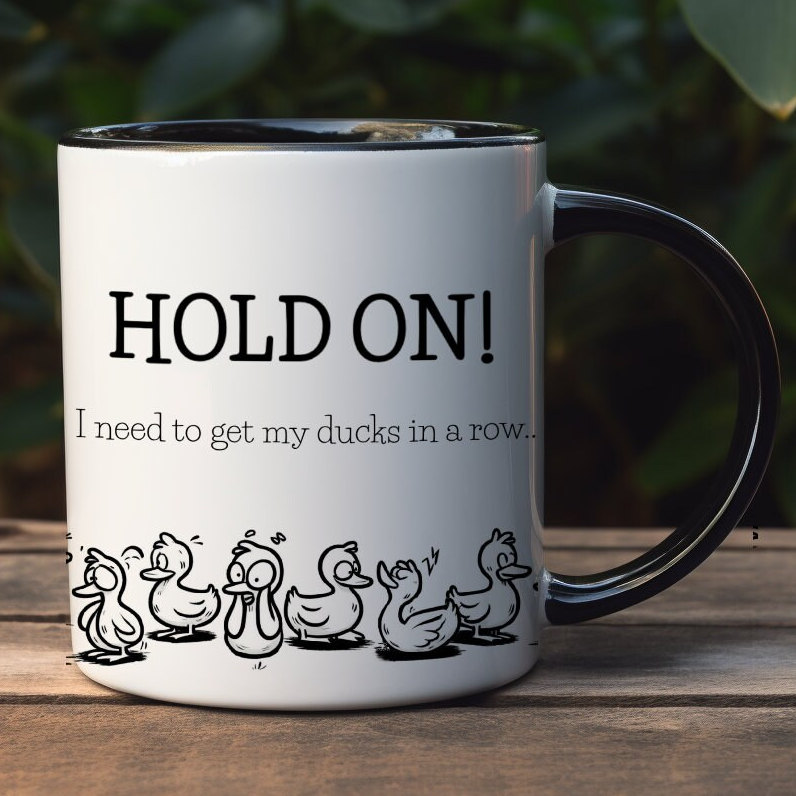 Duck Mug Ducks Rule Relatable Duck Minimalist Hilarious Cute Coffee Tea ...