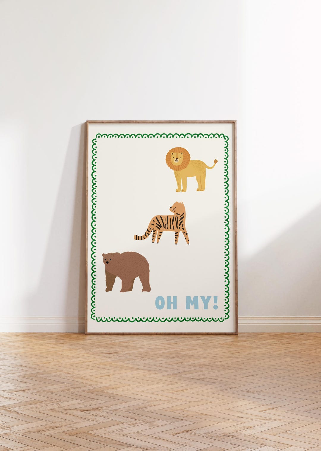 Lions and Tigers and Bears - OH MY! | Digital Print, Baby Nursery Wall ...