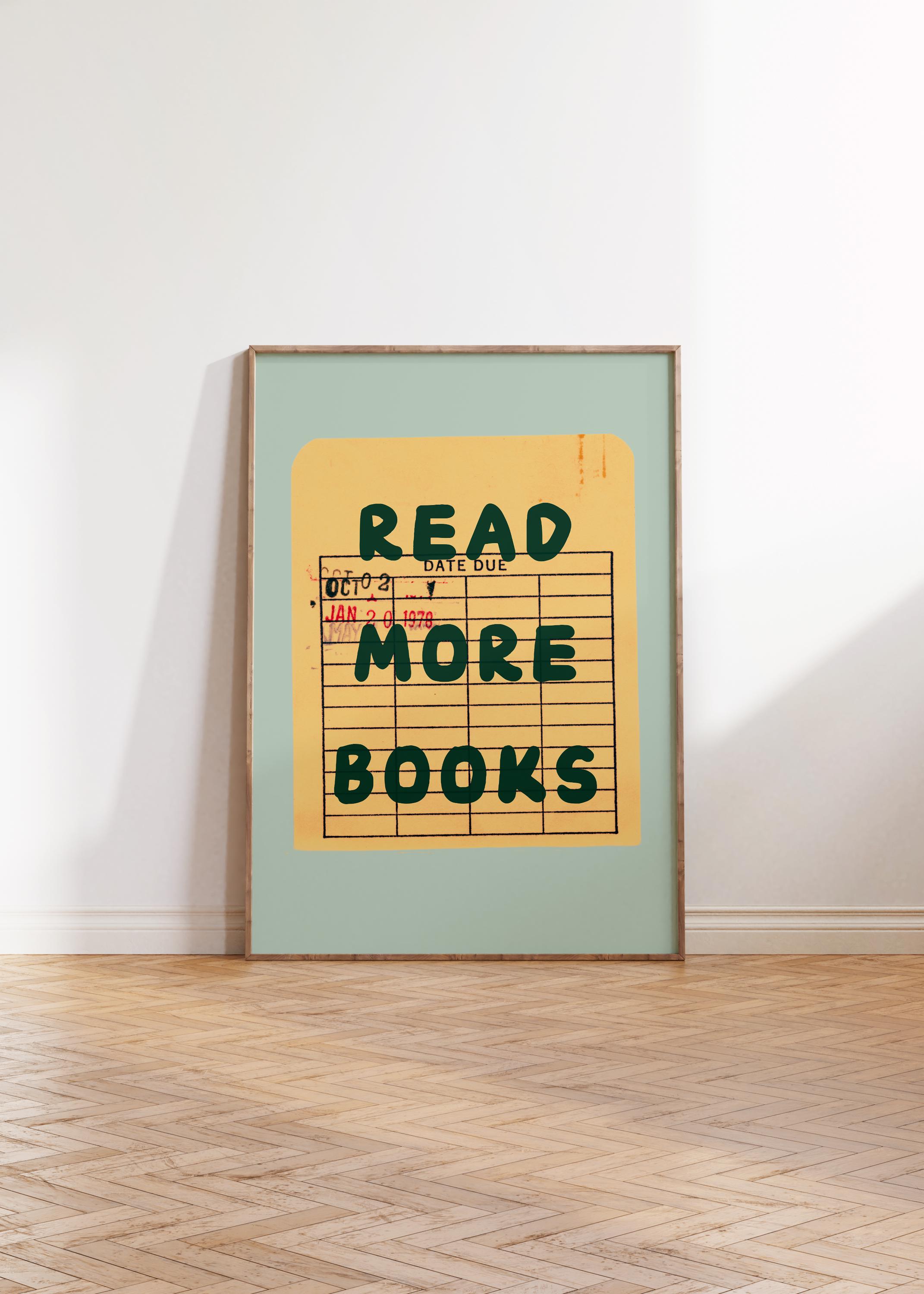 Read More Books | Digital Print- Printable Wall Art, Kids Room Decor ...