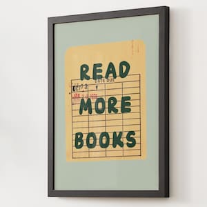 Read More Books | Digital Print- Printable Wall Art, Kids Room Decor ...