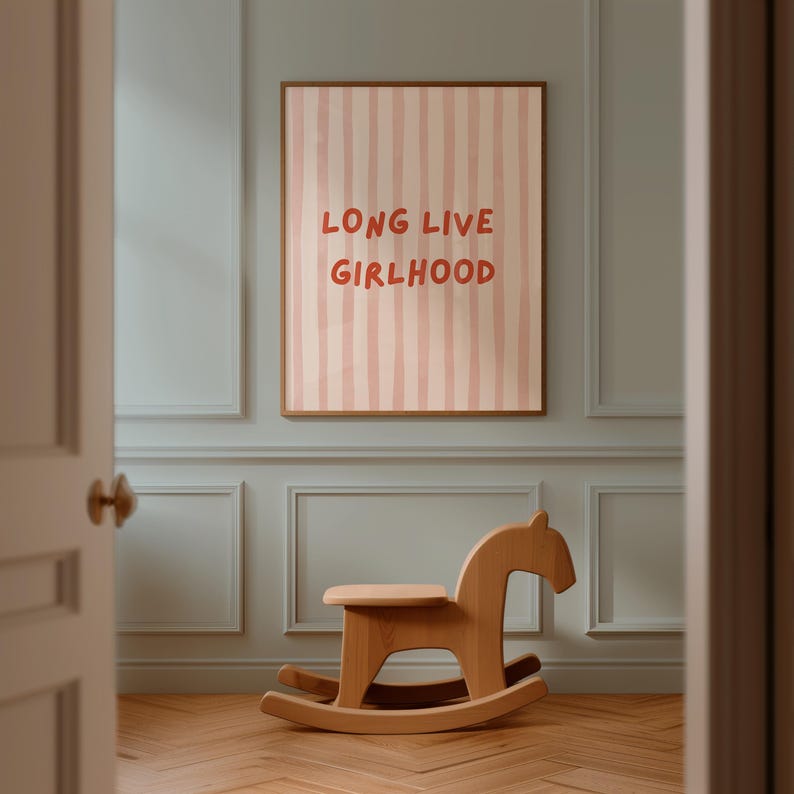 Long Live Girlhood | Digital Print - Printable Wall Art, Girls Room ...