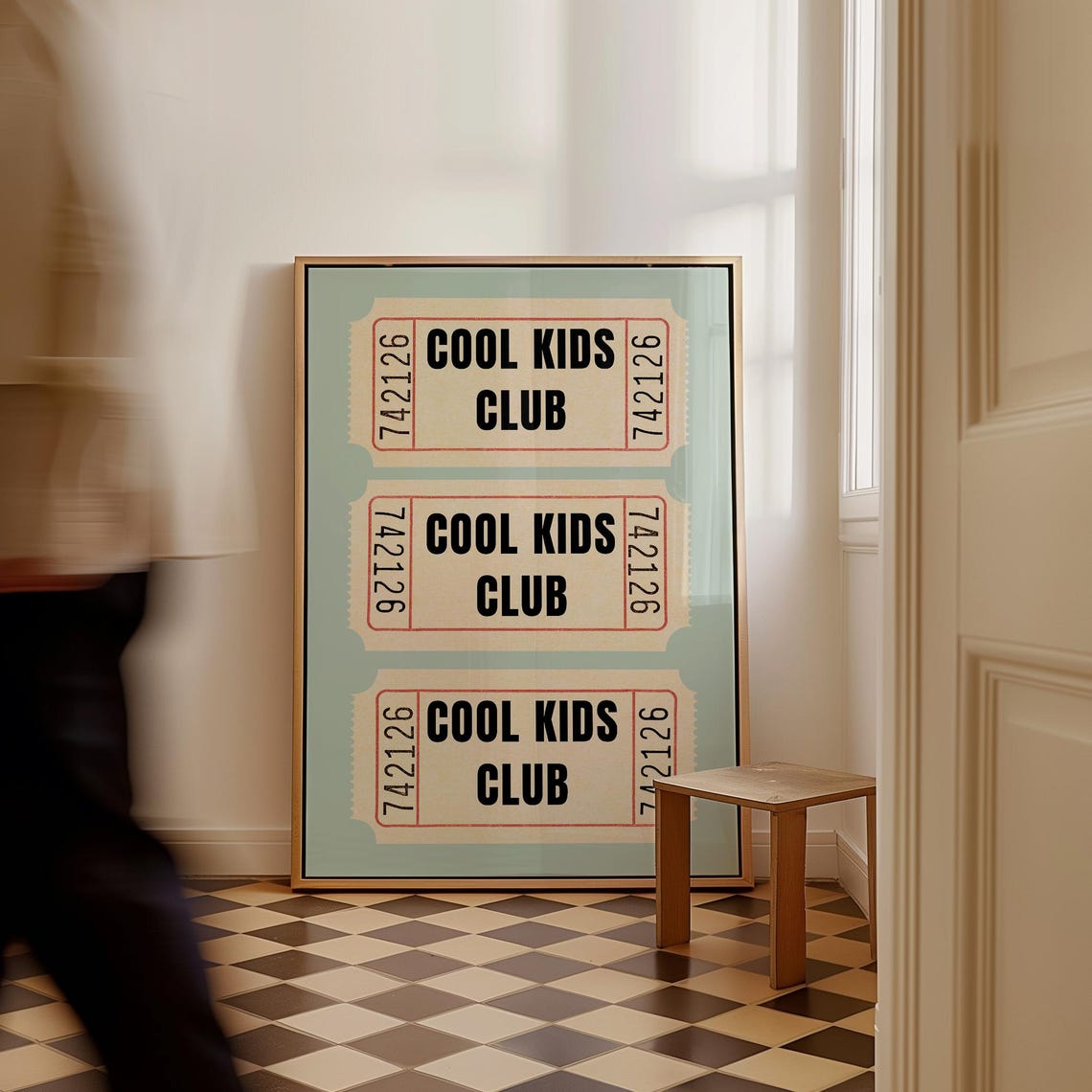 Cool Kids Club Ticket Stub | Digital Print - Fun Printable Poster, Kids ...